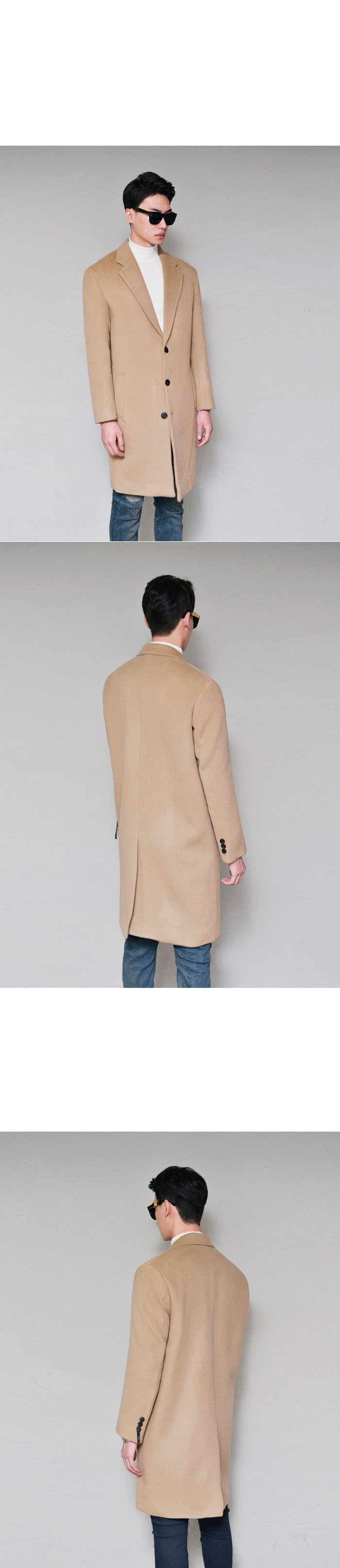 Outerwear :: Coats :: Sale) Premium Wool Cashmere Single-Coat 122