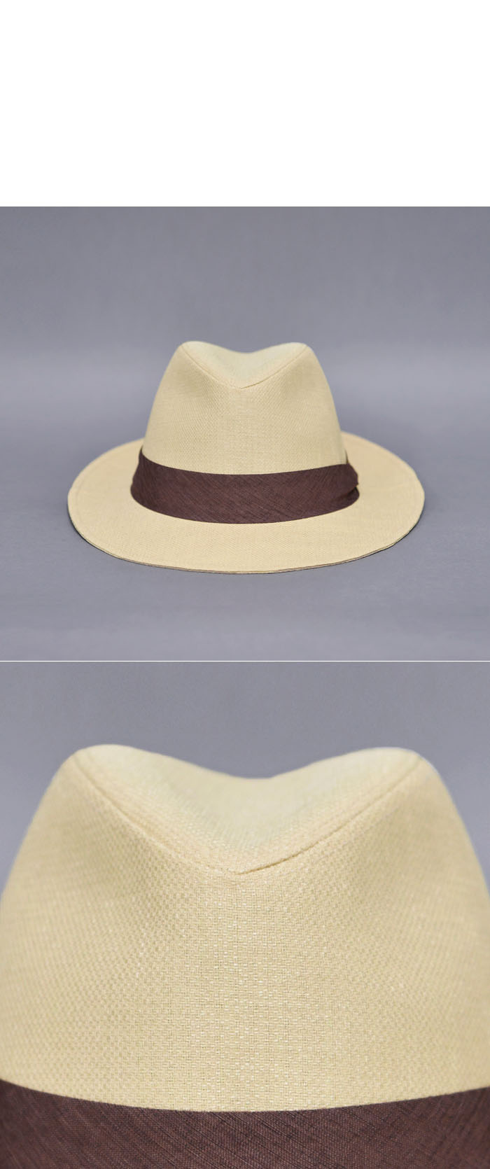 Accessories :: Hats :: Last 1) Twisted Strap Linen Fedora-Hat 66