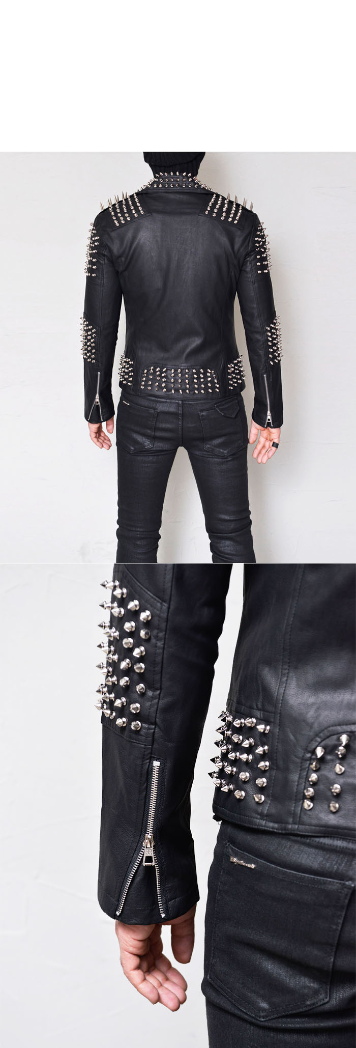 Outerwear :: Leather Jackets :: Spike Armor 100% Lambskin-Leather 113