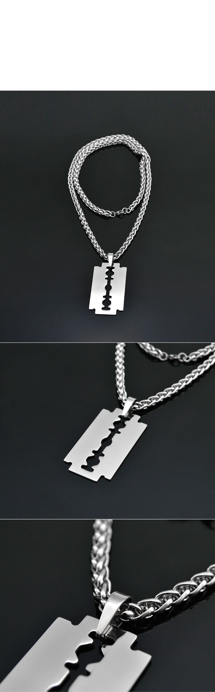Accessories :: Necklaces :: Last 1) Stainless Oversized Swag Razor Long ...