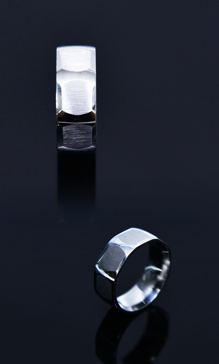 Accessories :: Rings :: Octangle Steel Ring-Ring 93