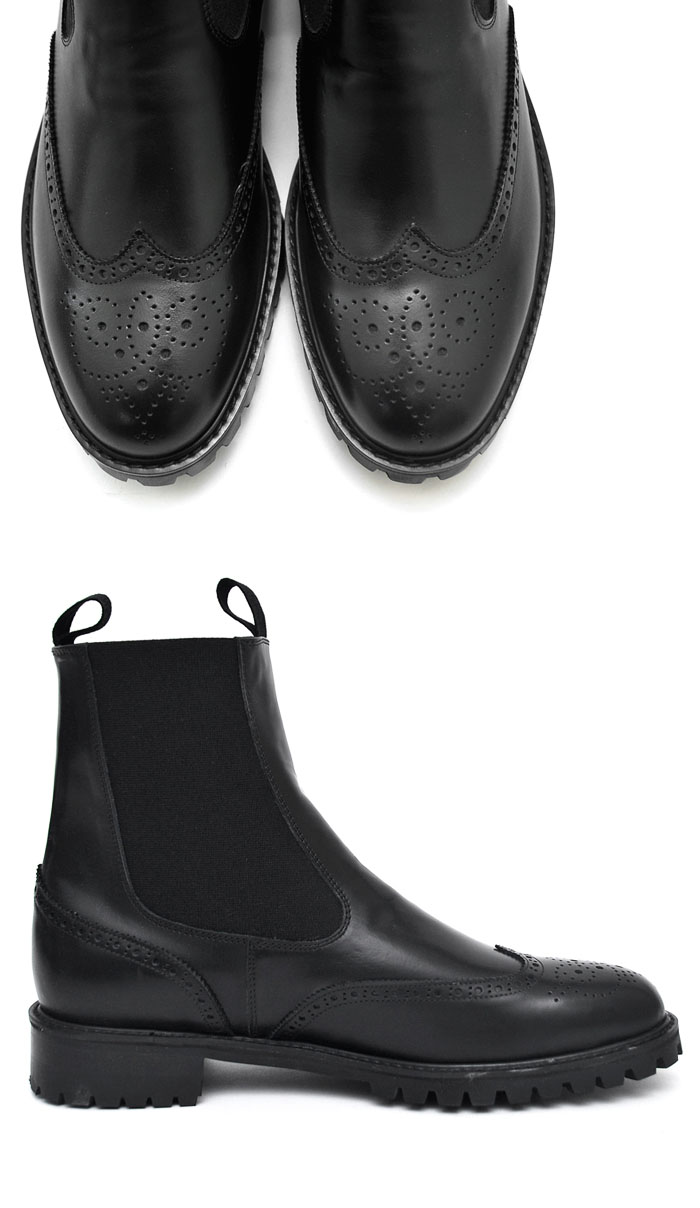 Shoes :: Sale) Must-have Wingtip Chelsea Ankle Boots-Shoes 348