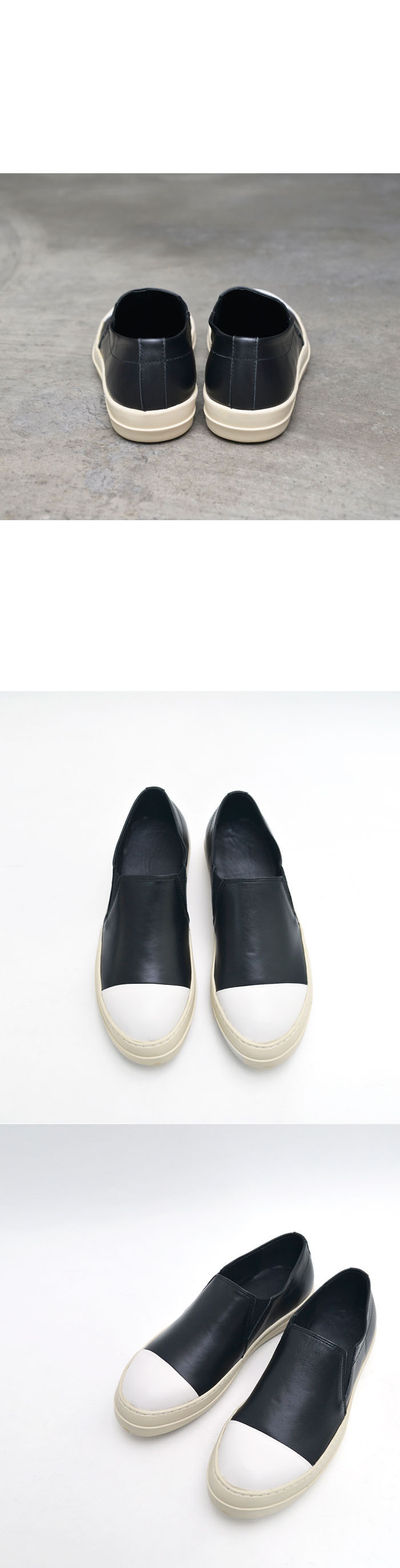 Shoes :: Last 1) Contrast Toe Designer Slip On-Shoes 439