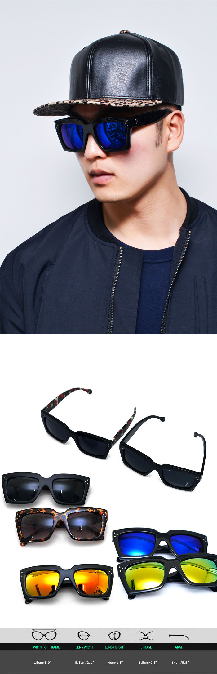 Accessories :: Sunglasses & Glasses :: Silver Mini Studs Funky Acetate ...