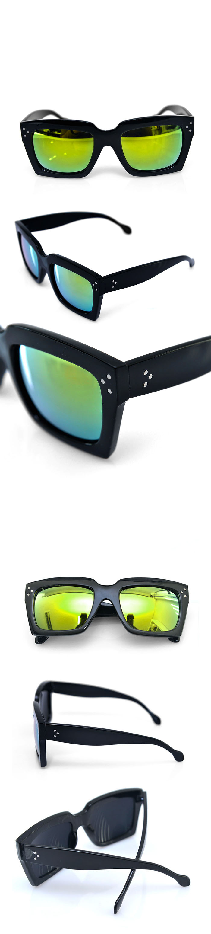 Accessories :: Sunglasses & Glasses :: Silver Mini Studs Funky Acetate ...